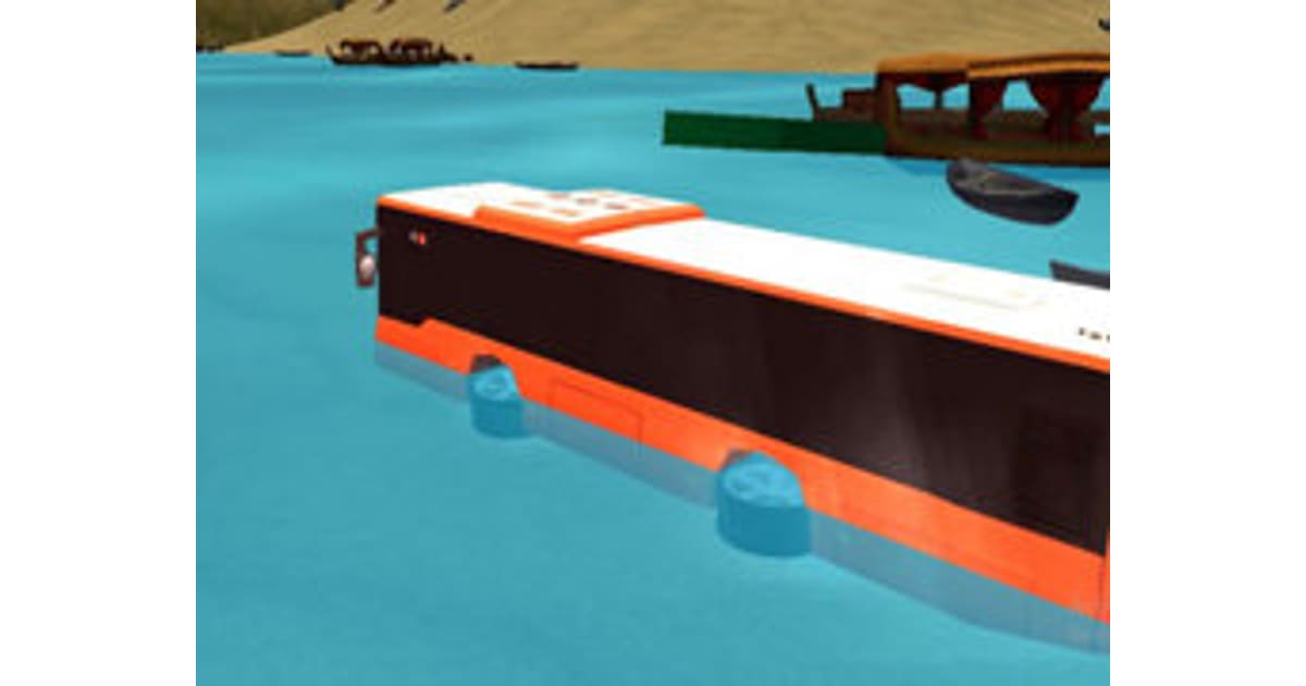 Beach Bus Driving Water Surface Bus Game - Play The Game Online