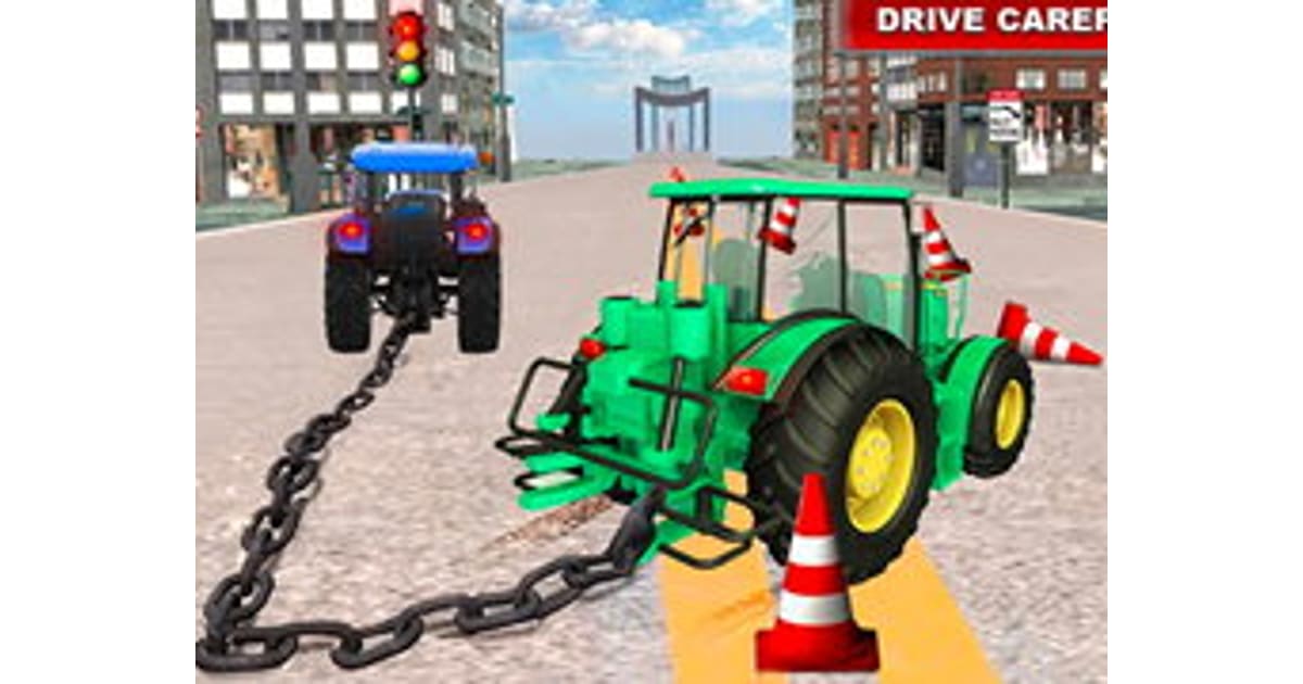 Chained Tractor Towing Simulator - Play The Game Online