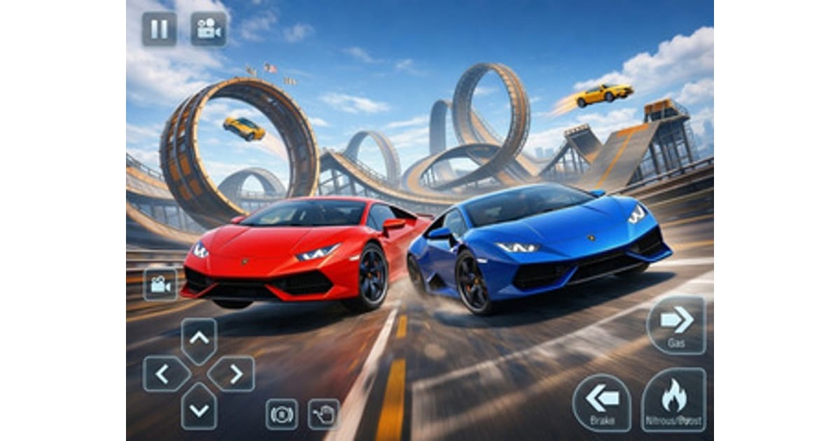 Cool SuperCars Stunts PvP Driving Game | CarGames