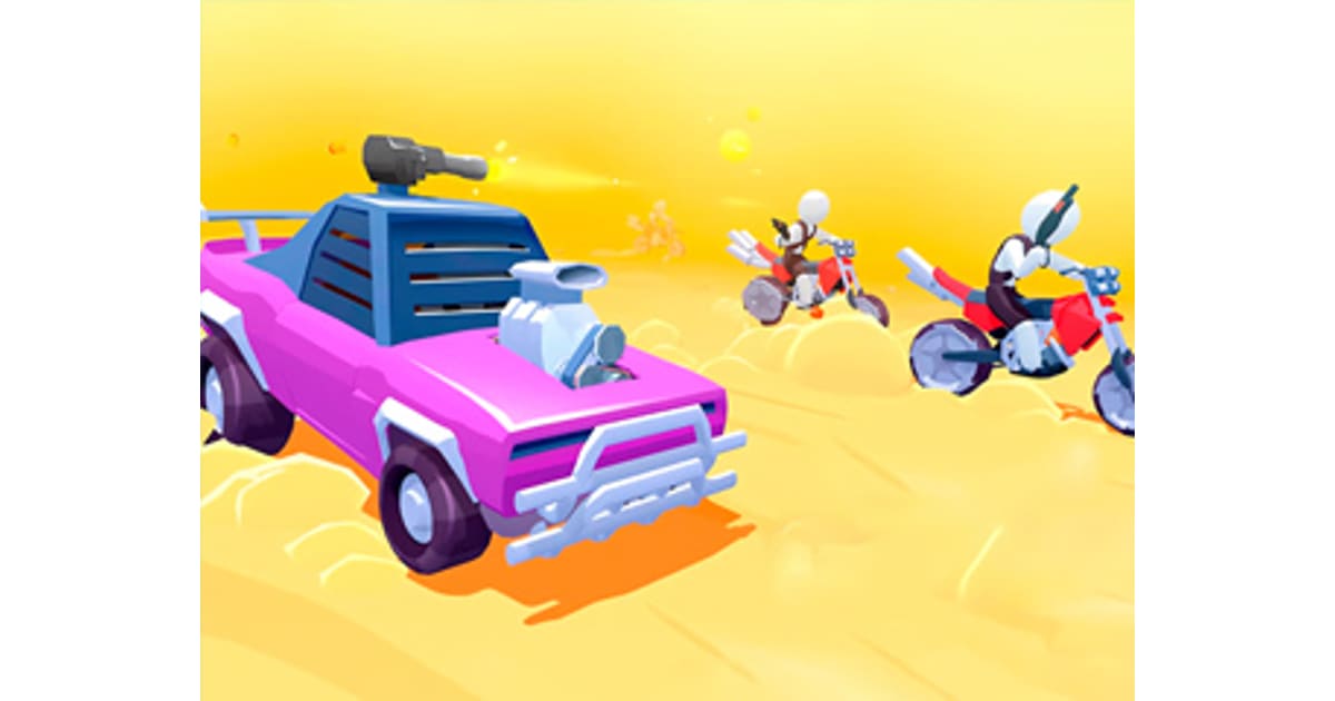 Desert Riders: Car Battle - Shooting Road Battle