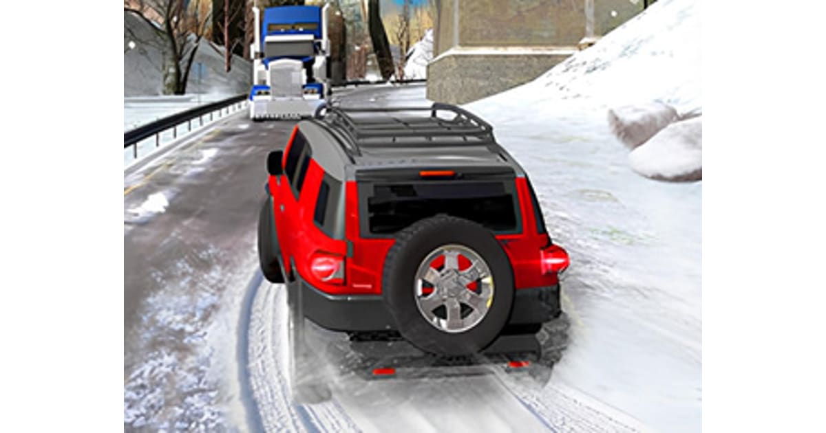 Heavy Jeep Winter Driving - Play The Game Online on CarGames.Com