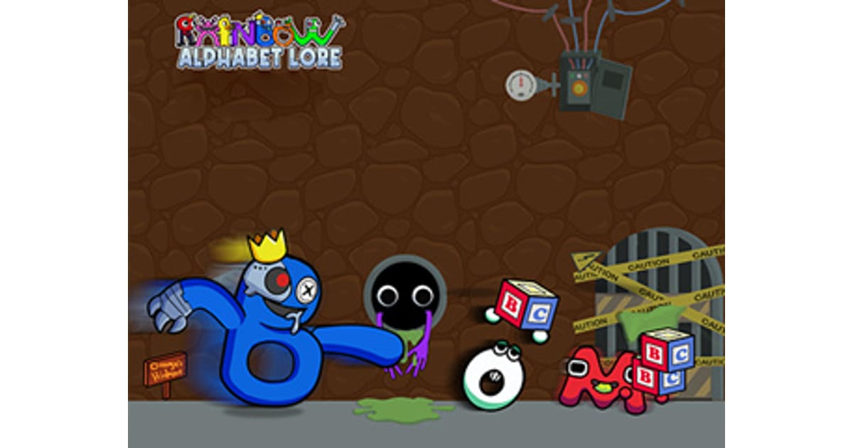 Rainbow But Its Alphabet Lore - Hide And Escape