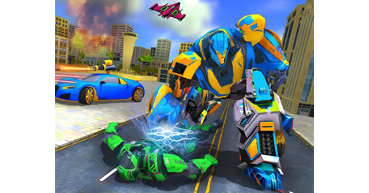 Robot Transform Race - Collect Running