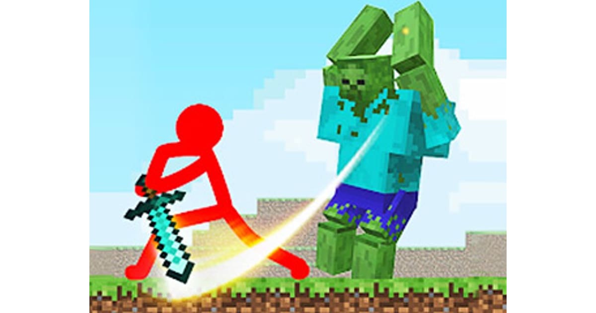 Stickman Vs Zombies Minecraft Action Adventure